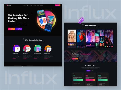 Influx Multipurpose Template By Envytheme Llc On Dribbble