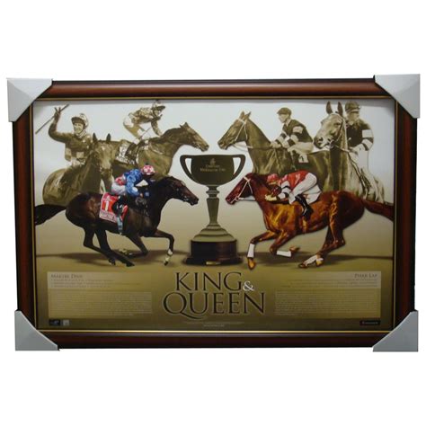 Makybe Diva And Phar Lap Limited Edition Print King And Queen Framed 1 Ht Framing And Memorabilia