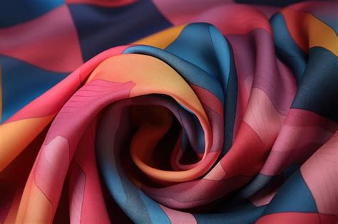 Premium Ai Image Temperature Regulating Fabric In A Stylish Scarf