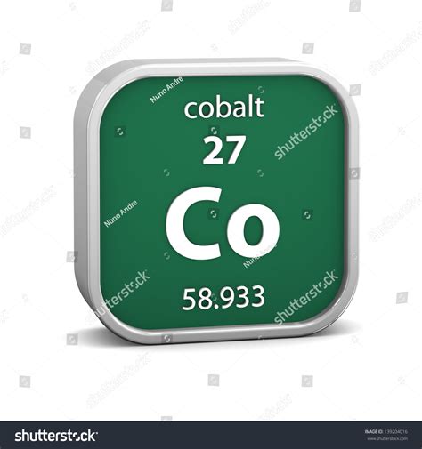 Cobalt Material On Periodic Table Part Stock Illustration 139204016 Shutterstock