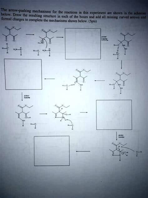 SOLVED: ' The arrow-pushing mechanisms for the in this experiment are shown the schemes below ...