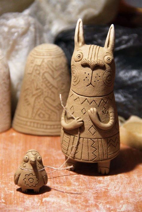 ***АВТОРСКИЕ КЕРАМИЧЕСКИЕ ИГРУШКИ*** | Sculpture clay, Clay ceramics ...