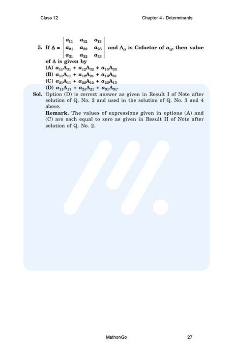 ncert solutions for class 12 maths chapter 4 exercise 4 4 mathongo
