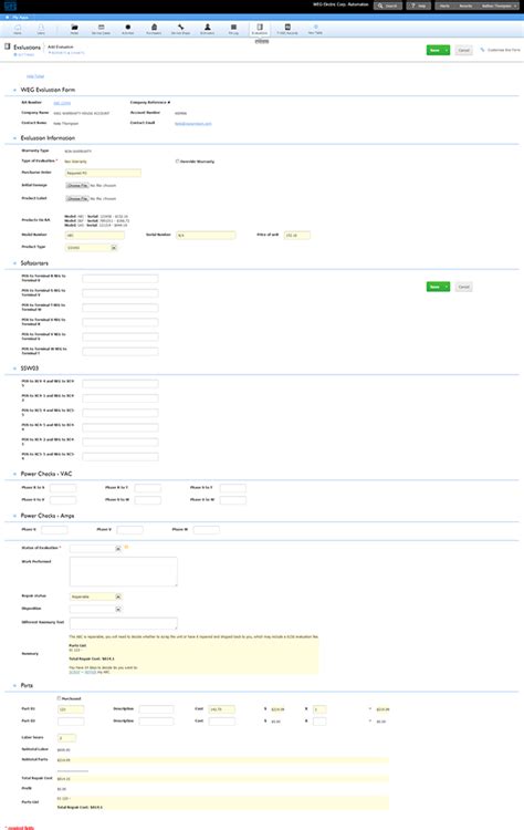 Weg Electric Quickbase Custom Database On Behance