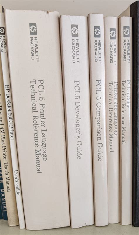 graphics were printed manuals for hp pcl or gl ever published