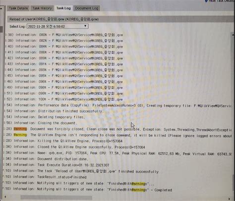 Solved Qlikview Task Error Document Was Forcibly Closed Qlik