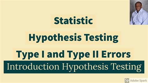 Introduction To Hypothesis Testing Type I And Type Ii Errors Level Of