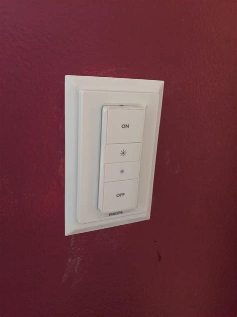 A Decent Semi Permanent Hue Dimmer Switch Mounting Solution Rhue