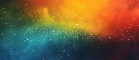 Abstract Rainbow Gradient Background With Grainy Texture Stock