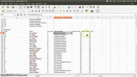 Libreoffice Calc Vlookup Youtube
