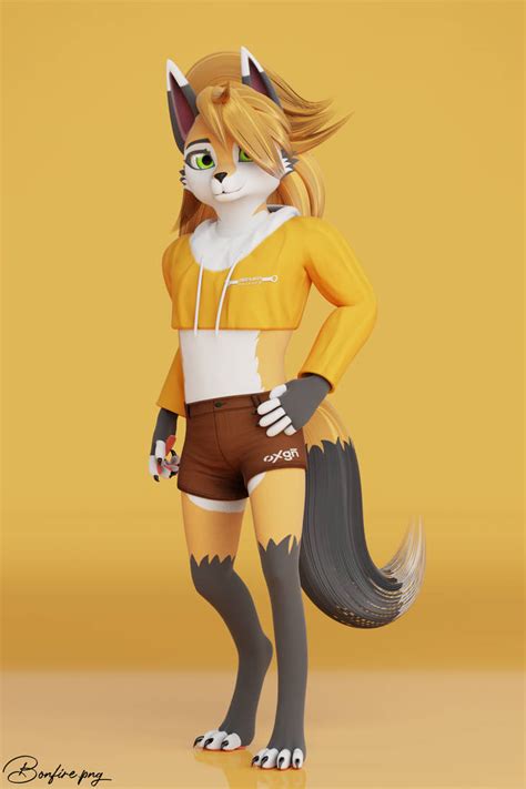 [blender] Bonfire Fox Free By Bonfirepng On Deviantart