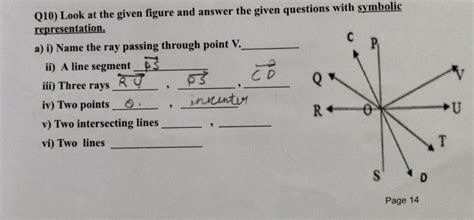 Q10 Look At The Given Figure And Answer The Given Questions With Symboli