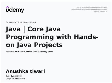 Java Programming Certification Udemy Coding Learning