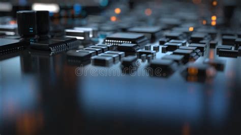 Chips And Electronic Components Stock Illustration Illustration Of Computer Intelligence