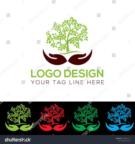 Tree Logo Design Template Vector Eps Stock Vector Royalty Free 1056381131 Shutterstock