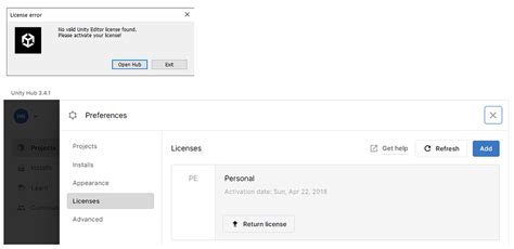 Hub Asking For License Unity Engine Unity Discussions