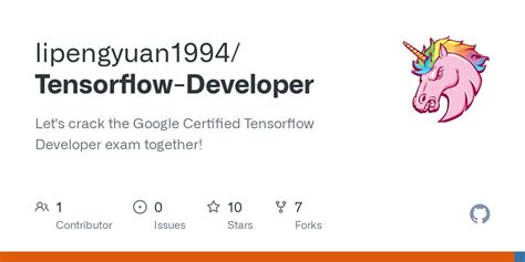 GitHub Lipengyuan Tensorflow Developer Let S Crack The Google Certified Tensorflow