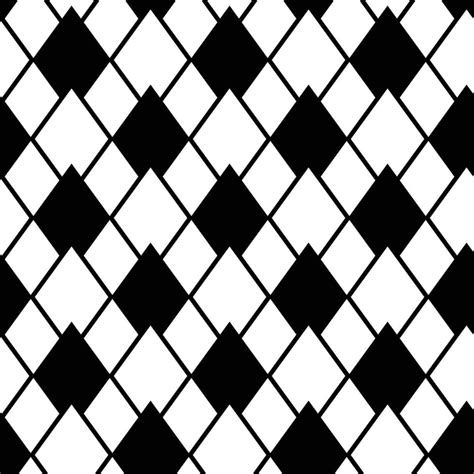 Black And White Square Abstract Geometric Repeating Pattern With Lines Vector Graphics Eps