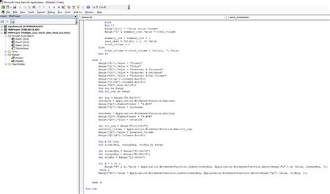 VBA Script For Stock Breakdown VBA Script For Stock Breakdown Excel Form On Multiple Tabs