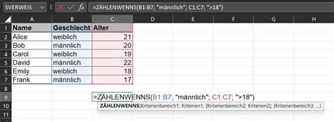 Excel Zählenwenn Funktion Mit Mehreren Bedingungen