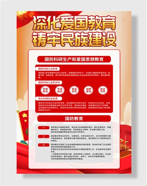 新时代爱国主义教育实施纲要单页 花瓣网
