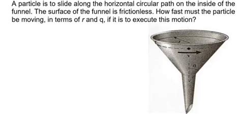Solved A Particle Is To Slide Along The Horizontal Circular Chegg