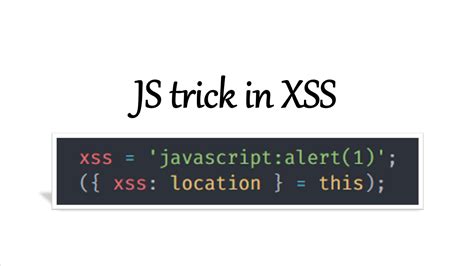 Js Trick In Xss