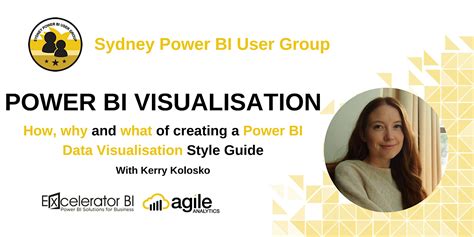 sydney power bi user group may 2023 meetup with kerry kolosko agile