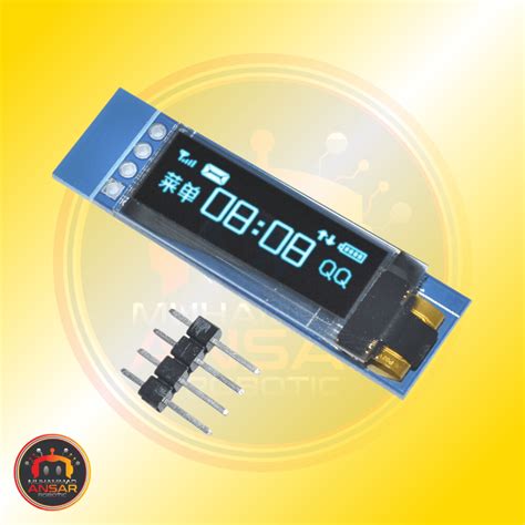White OLED Display Module With I C IIC Serial Interface MA Robotic
