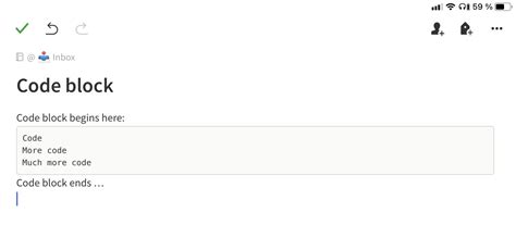 code block language formatting general feature requests evernote