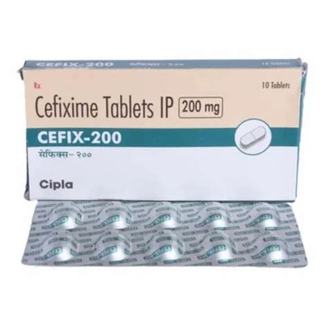Cefix 200 Mg Cefixime Table Packaging Size 10x20 At ₹ 400strip In Nagpur