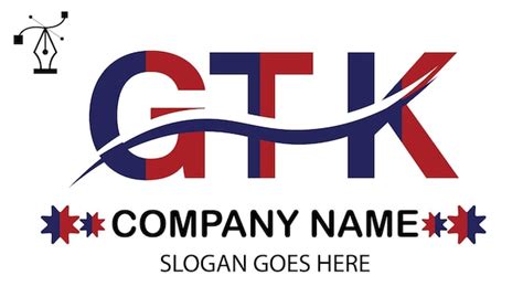 Gtk Letter Logo Premium Ai Generated Vector