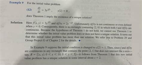 solved 29 a for the initial value problem 12 of example