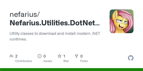 Github Nefariusnefariusutilitiesdotnetinstaller
