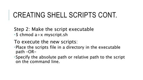 bash shell scripting pptx operating systems computer software and