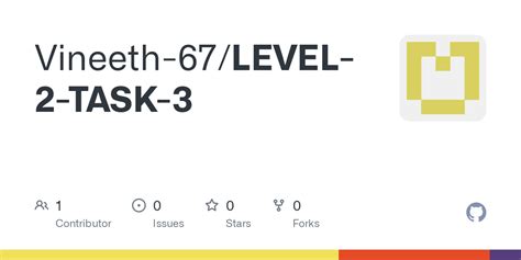 Github Vineeth 67level 2 Task 3