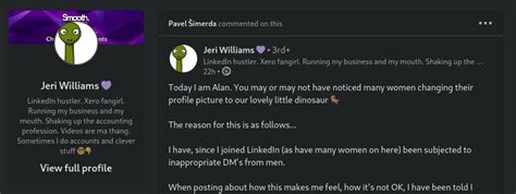 pavel grumpy Šimerda na linkedin unrecruitment femalelivesmatter