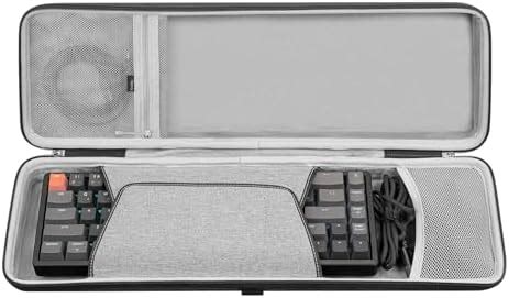 Geekria Keyboard Mouse Combo Case Hard Shell Travel Carrying Bag For Keys Compact