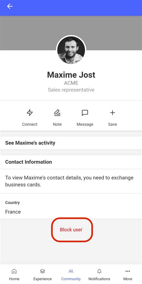 how can app users block other app users spotme knowledge base