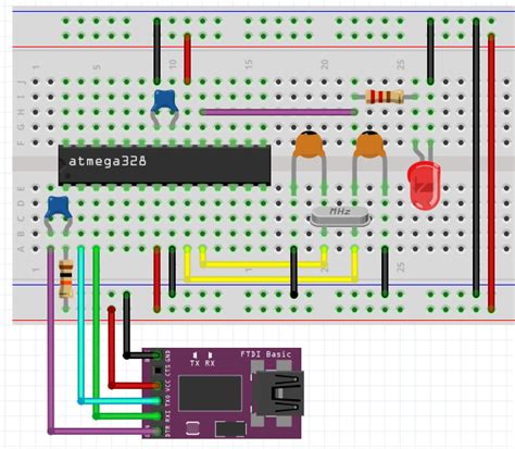 Arduino Hobi Çalışmalar Breadboard Üzerİnde Arduİno Atmega328