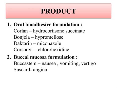 Buccal Drug Delivery System Pptx