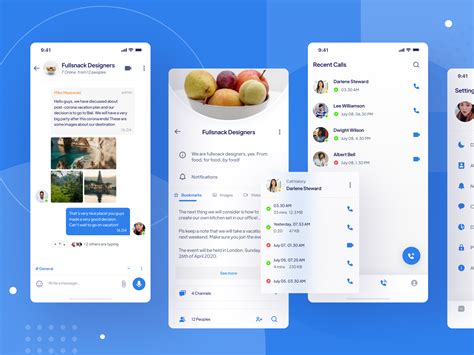 messaging app ui kit freebie for figma theme ui