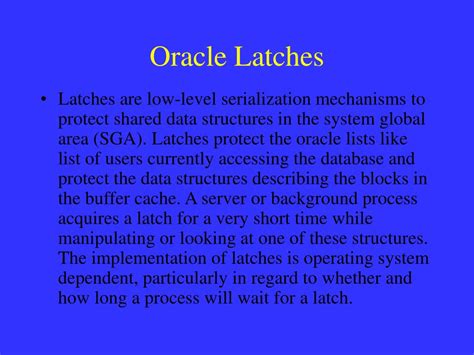 Ppt Oracle Locking Powerpoint Presentation Free Download Id141955