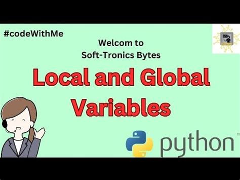 Local And Global Variables In Python Pythontutorial Learnpython Codingexamples YouTube