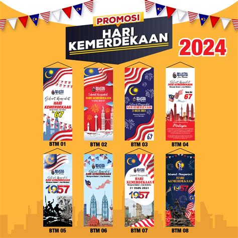 🔥1 Day Ship🔥banting Hari Kemerdekaan Hari Malaysia Boleh Tambah Logo Dan Nama Sekolah