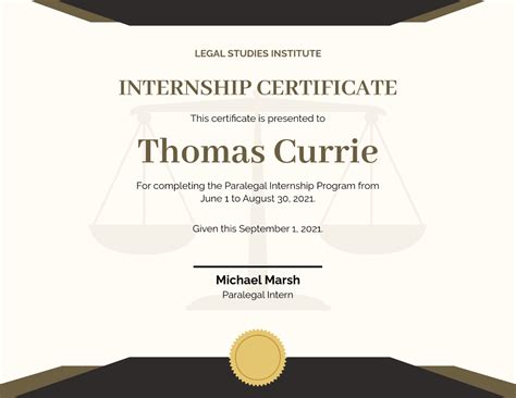 Free Printable Internship Certificate Templates To Customize Online