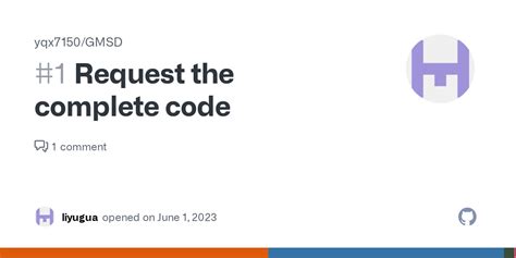 Request The Complete Code · Issue 1 · Yqx7150gmsd · Github