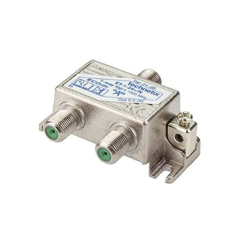 1 Way 1 Ghz 24 Db Ecoline Series Tap With Grounding Block Technetix