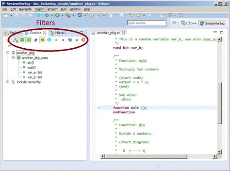 Sveditor User Guide Source Navigation