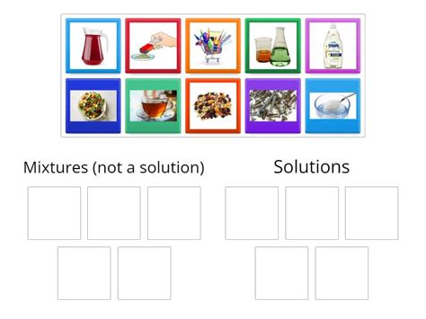 Mixtures 4th Grade Science Group Sort